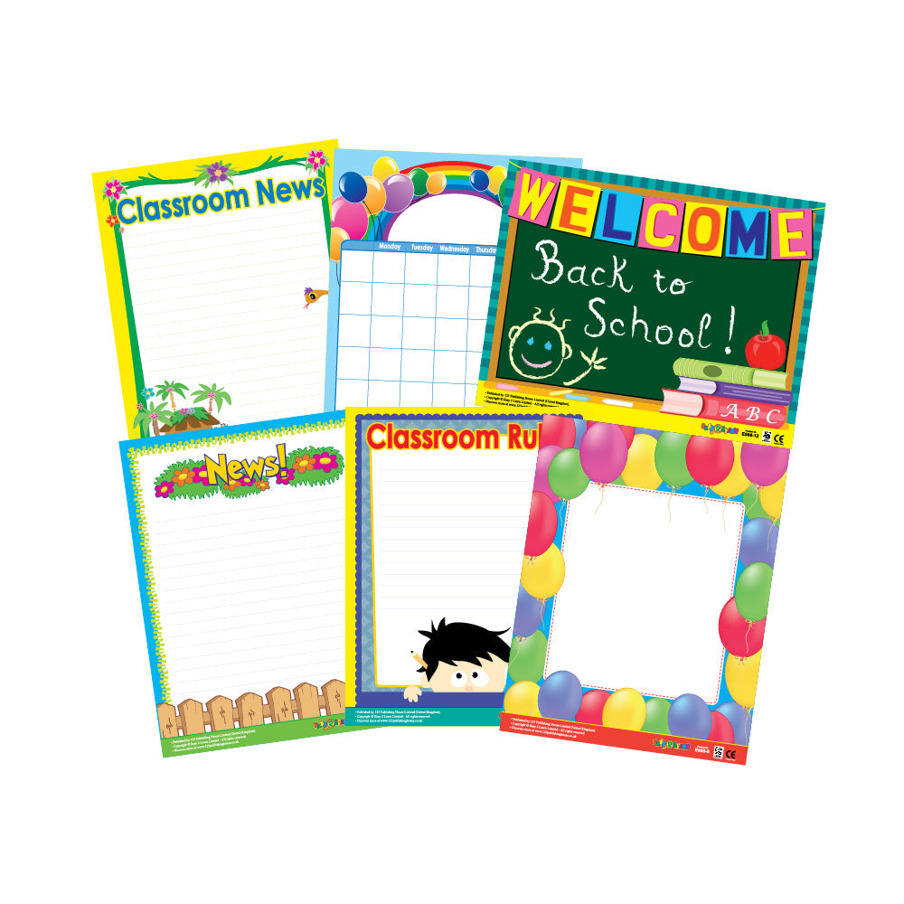 Welcome to Class (6 Wall Charts) - Educational Classroom Posters