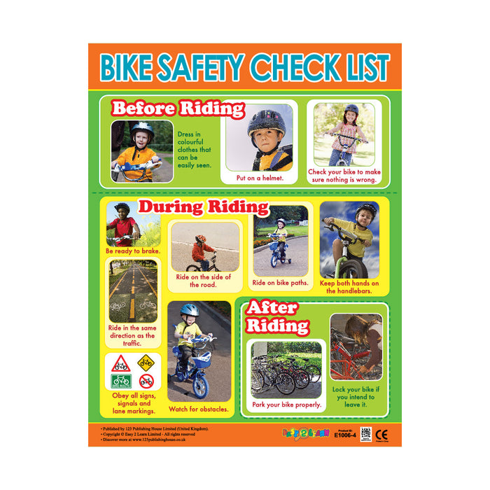 Safety Essentials (6 Wall Charts) - Educational Wall Chart Pack in Eng